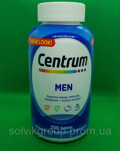 Вітаміни Centrum Men для чоловіків (250 шт.), Центрум (ID#1285777401 ...