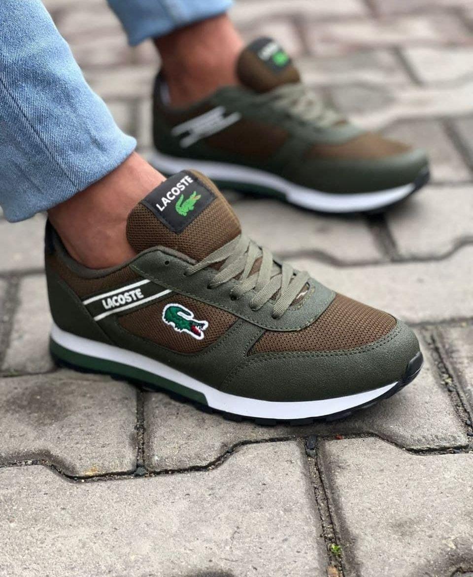 Кроссовки Lacoste Цвет Хаки Мужские Кеды Лакоста Зеленые 41,43 размеры ...