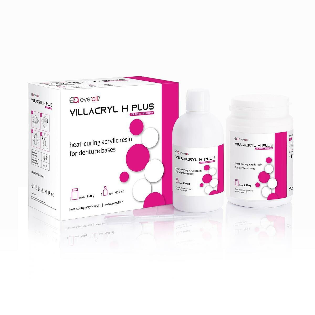 Villacryl H Plus, пластмасса горячей полимеризации для изготовления ...
