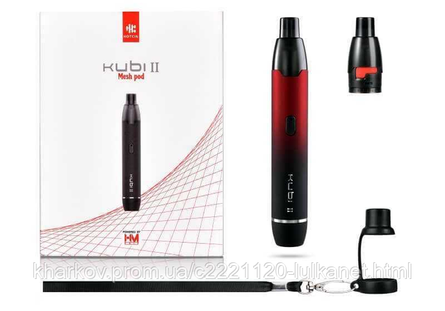 Hotcig Kubi 2 Pod System Kit 550 mAh (Red Black), цена 609 грн — Prom.ua (ID#1636488424)