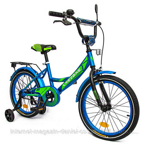 Купить Двухколесный велосипед 18 дюймов Like2bike Sky, голубой, рама ...