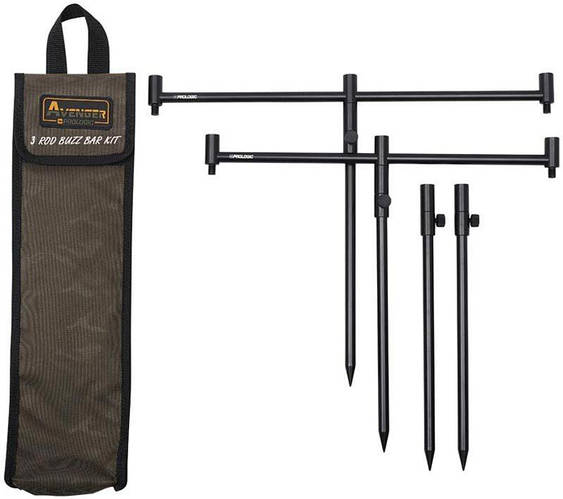 Буз-бар Prologic Avenger 3 Rod Buzz Bar Kit & Carrycase 20-34cm 0.537kg (ID#1636984264), цена ...