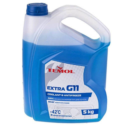 Антифриз "TEMOL Extra" G-11 -42*C 5л. (синий) (ID#1636459469), цена ...