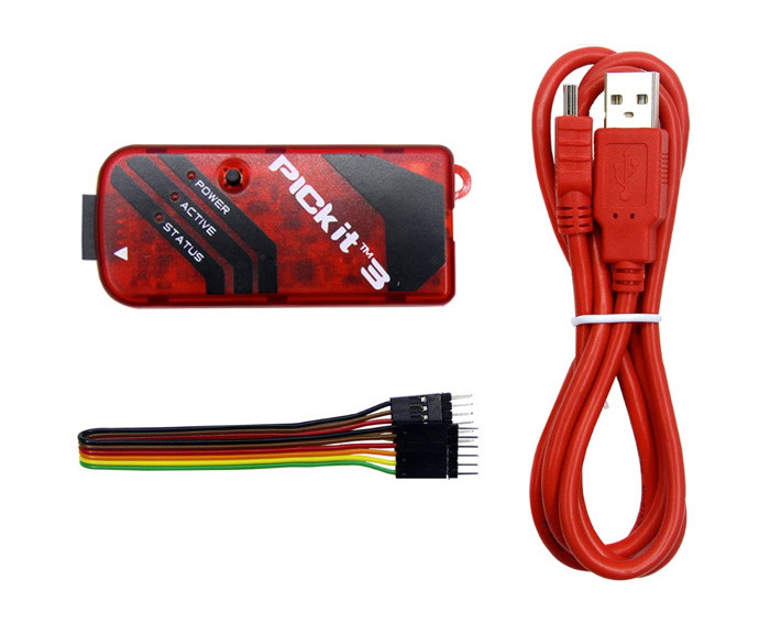 PICkit3 USB Програматор PIC контролерів, мікросхем пам'яті EEPROM і ...