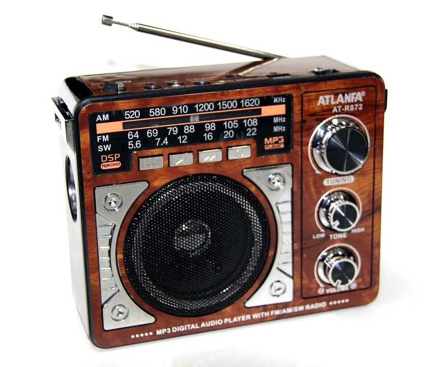 Купить Приемник + USB,SD,FM + фонарик ( 1 динамик ) от сети и с акум ...