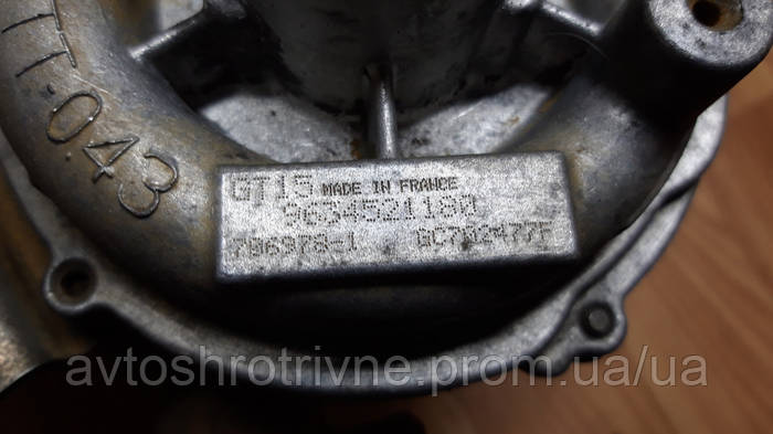 Купить Турбина Fiat Scudo 2.0JTD 16V 9634521180 1999-2006 года, цена ...