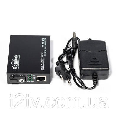 Медіаконвертер Optolink 100M, 20km, SC, RJ45, Tx 1550nm (1M-FE-20B) (ID ...