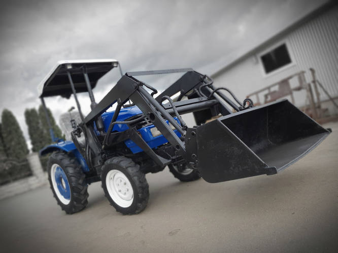 Мінітрактор Dong Feng 244D, Донгфенг 244Е з фронтальним навантажувачем ...