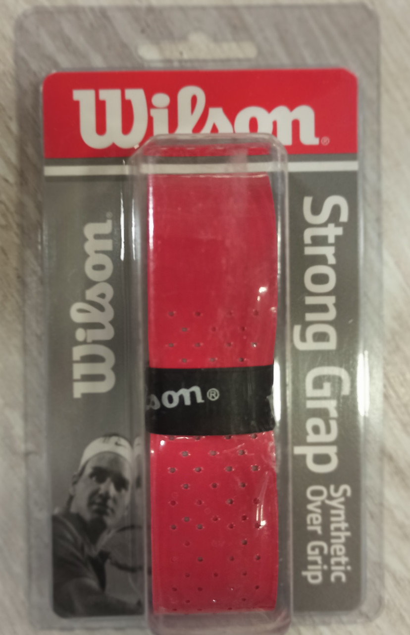 Купити Обмотка для ракетки червона Wilson Strong Grap, ціна 160 грн ...