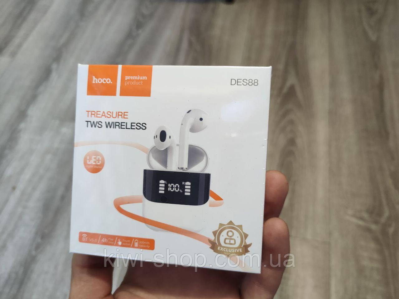 Наушники беспроводные Hoco DES88 с дисплеем заряда, оригинал ...