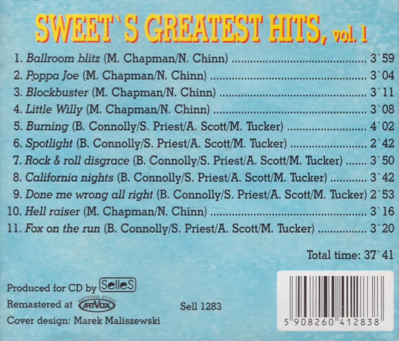 Купить CD - диск. Sweet - Sweet's Greatest Hits Vol.1, цена 99 грн ...