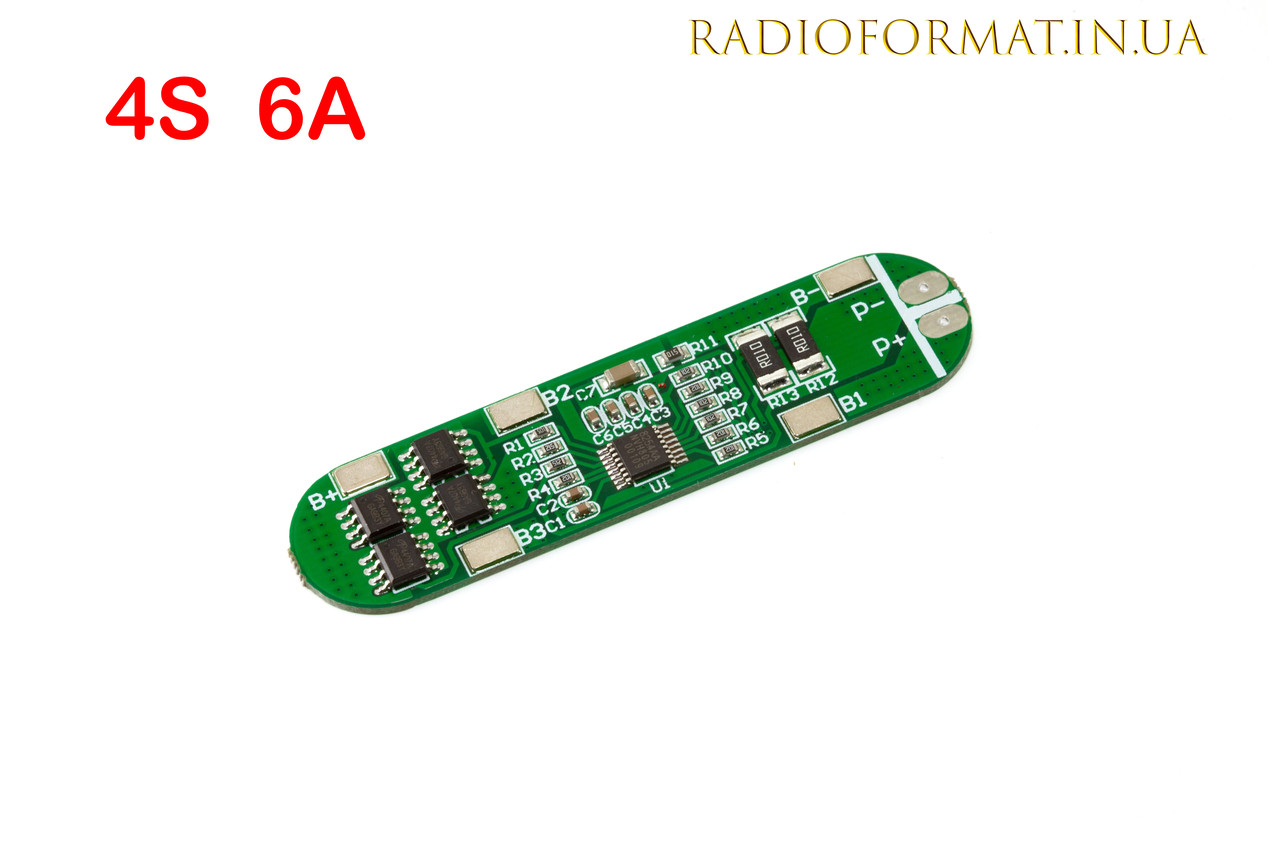 BMS контроллер заряда-разряда для 4х18650 Li-ion аккумуляторов HX-4S-A01 6A 16.8V: продажа, цена ...