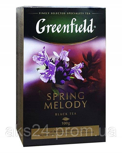 Чай черный с чабрецом и ароматом персика Greenfield Spring Melody 100 ...