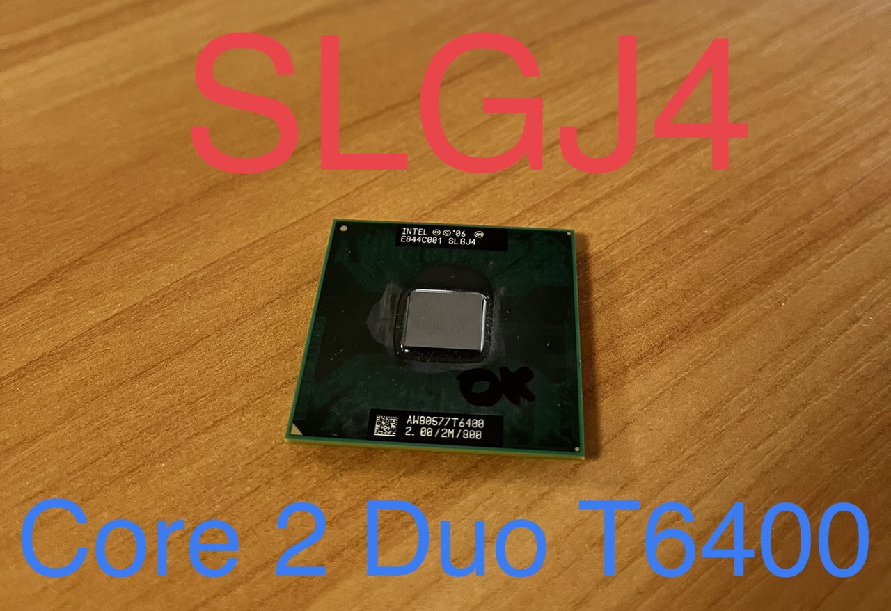 Б/У Процессор для ноутбука Intel Core 2 Duo T6400, SLGJ4 (ID#1638144444 ...