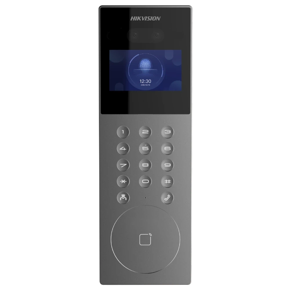 2Мп IP вызывная панель со считывателем лица DS-KD9203-E6, цена 18040 ...