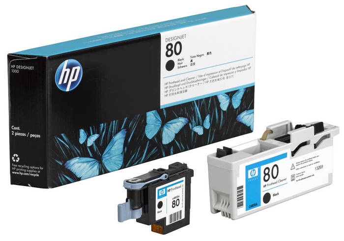 Оригинальная печатающая головка HP 80 Black (C4820A) (ID#1639360625 ...