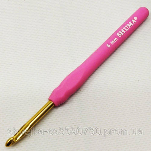 Купить Крючок для вязания Shuma #6 с мягкой ручкой, цена 41.10 ₴ — Prom ...