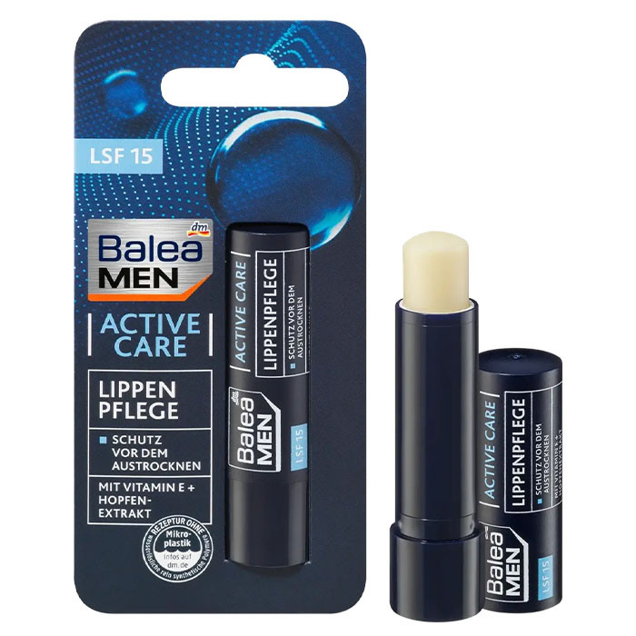 Помада гигиеническая Balea Active Care для мужчин 4,8 г, цена 83 грн ...