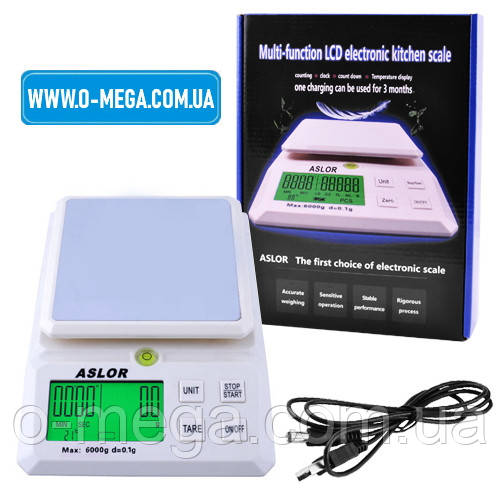 Весы с таймером для бариста Aslor, 6 кг. (0.1г) с подсветкой купить ...
