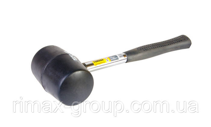 Купить Киянка резиновая MASTERTOOL 80 мм 900 г металлическая рукоятка черная 02-1304, цена 177 ...