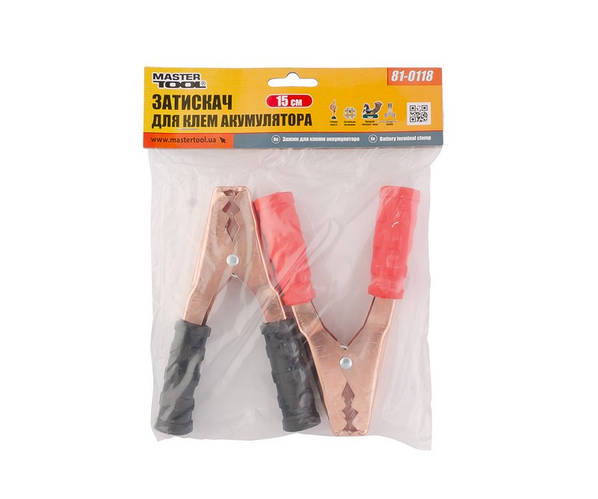 Зажим для клемм аккумулятора MASTERTOOL 15 см 81-0118 (ID#1639879442 ...