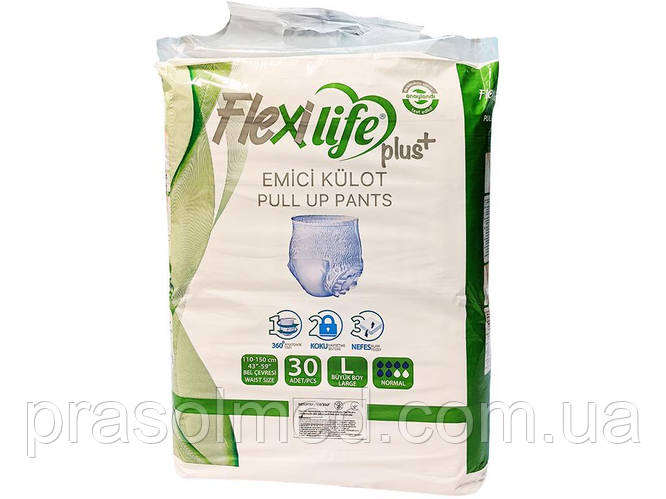 Підгузки-труси для дорослих торгової марки Flexi life plus L №30 (ID ...