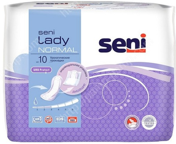 Урологические прокладки для женщин Seni Lady normal 10 шт 3 капли (ID ...