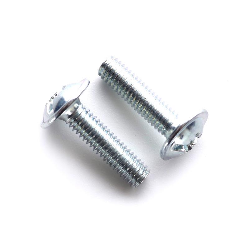 Гвинт метричний з напівкруглою головкою з прес-шайбою М6*20 DIN 967 ...