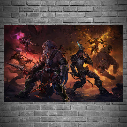 Купить Плакат "Дьябло 3, варвар и охотник на демонов, Diablo 3 ...