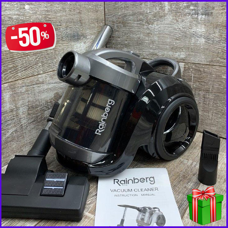 Контейнерный Пылесос с Турбощеткой Rainberg RB-655 2500W, Циклонный ...