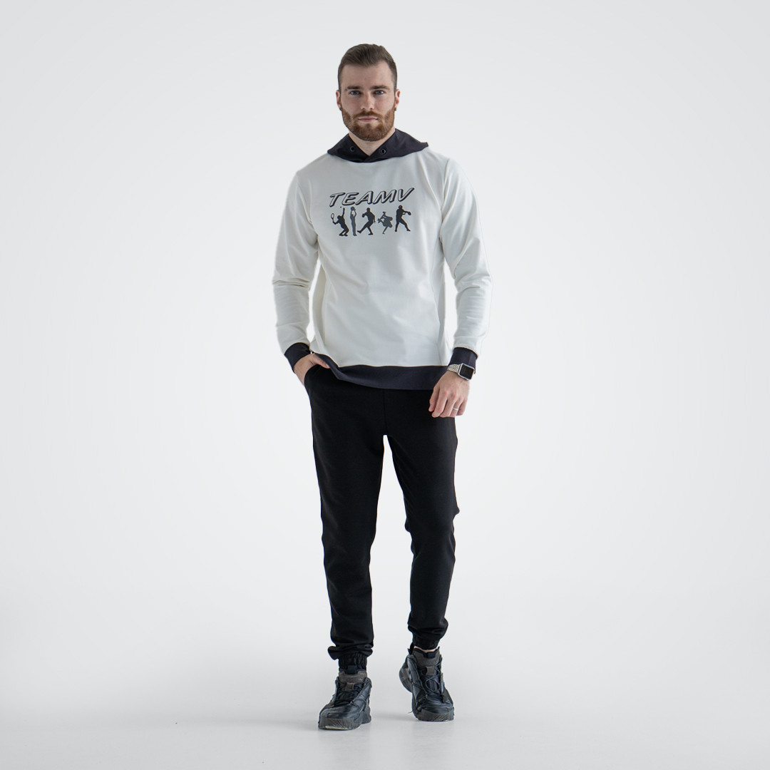 Мужской Спортивный Костюм Teamv Game 2 Белый с Черным XXL — Купить ...