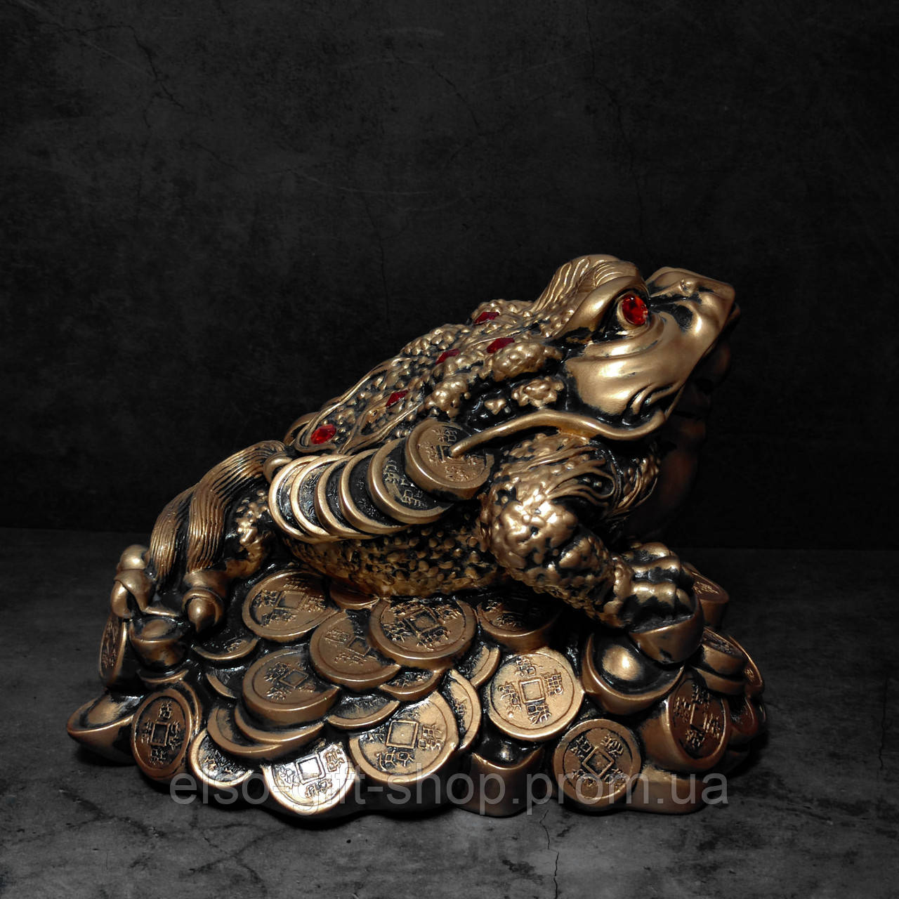 Купити Скарбничка статуетка Грошова жаба велика ціна 460 ₴ Prom Ua Id 1641884494