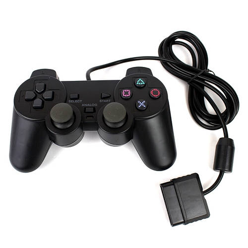 Джойстик проводной PS2 wire (PlayStation II) Dual Shock с виброотдачей ...