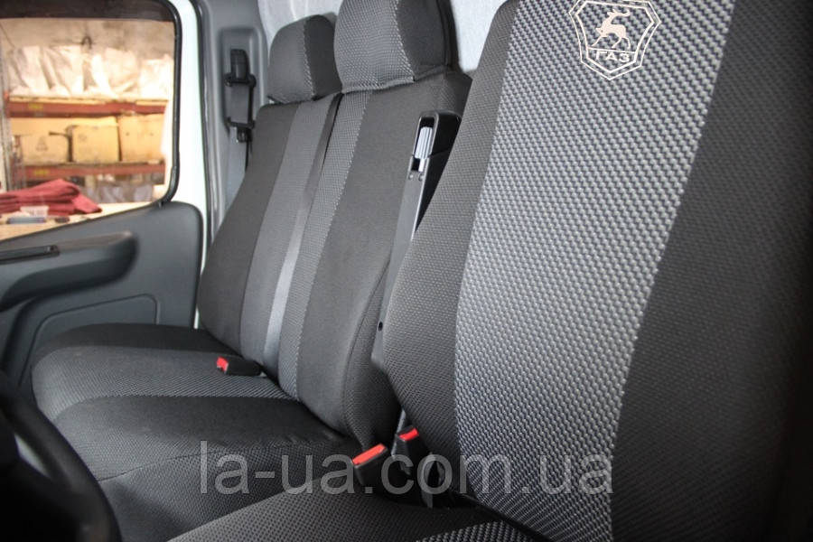 Чехлы на сидения Газель ГАЗ 3302 с 1994 г передние 3 места (ID ...