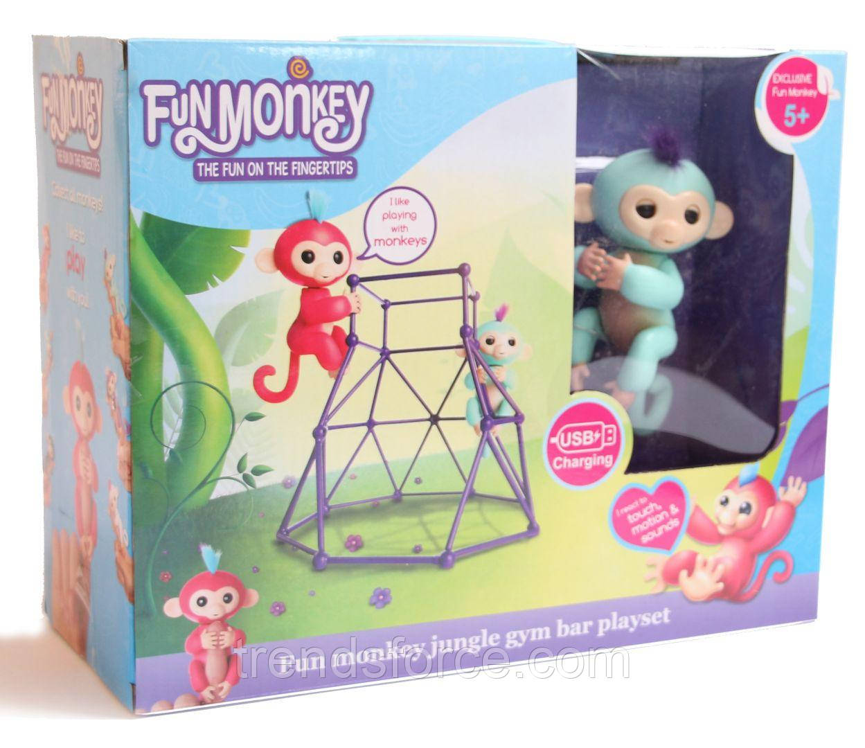 Комплект Fingerlings Jungle Gym PlaySet інтерактивна мавпка Zoe 196741 ...