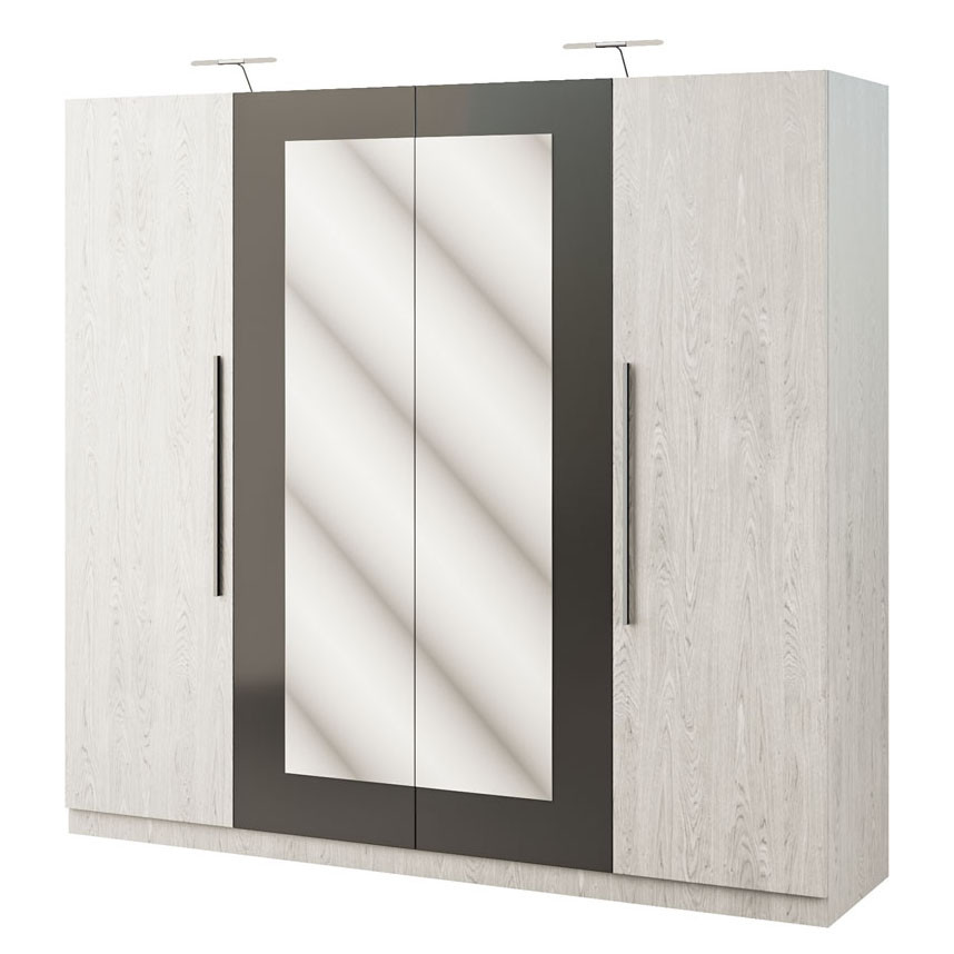 Купить Шафа шкаф 4Д з ДСП в спальню Лілея Нова артвуд світлий