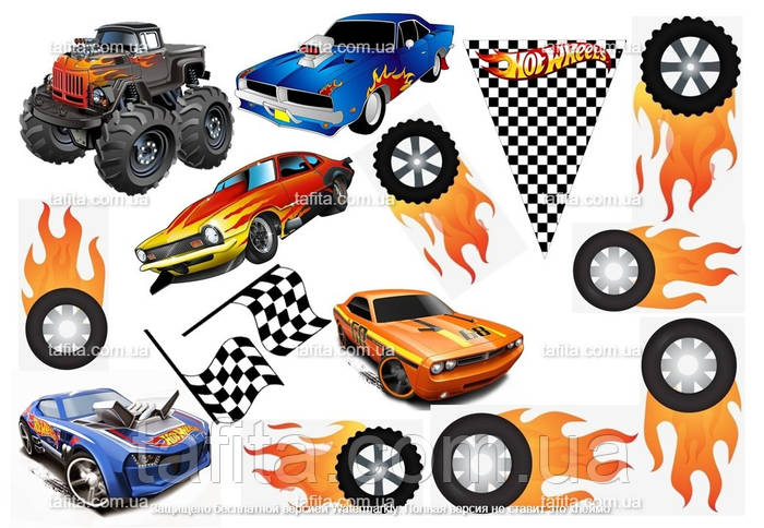 Купить Вафельная картинка Хот Вилс, цена 40 ₴ — Prom.ua (ID#1642897907)