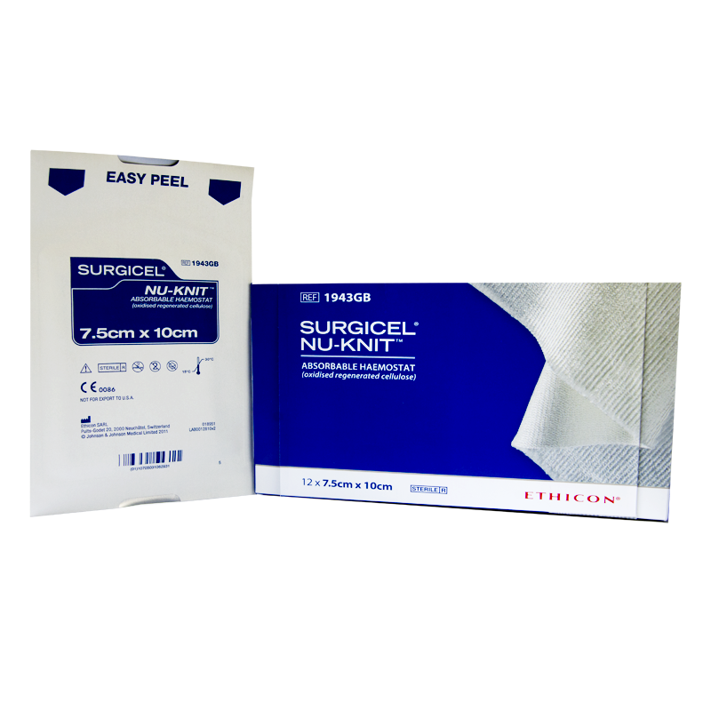 Купити Гемостатичний матеріал, Surgicel Nu Knit (Серджисел) 7,5Х10 СМ ...