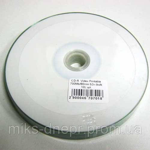 Купити Диск CD-R Videx Printable 700Mb/80min 52x (bulk 10), ціна 8.94 ₴ - Prom.ua (ID# 1643543825)
