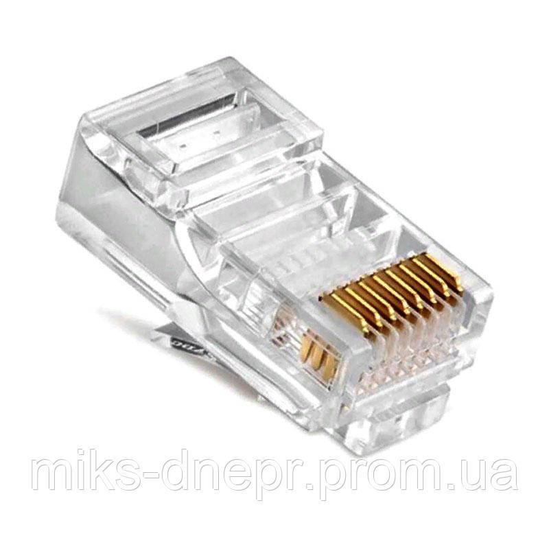 Конектор RG-45 8p8c cat.6 (для крученої пари) (ID#1643547944), ціна: 2. ...