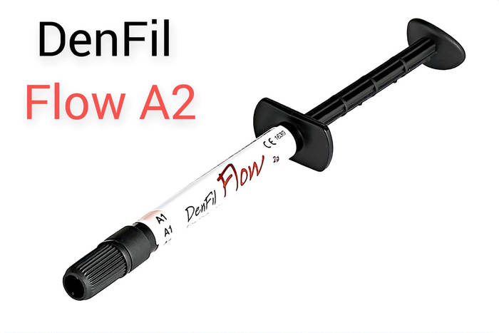Денфил Флоу А2 ( Denfil Flow A2 ) 2 г шприц жидкотекущий композитный материал Vericom (ID ...