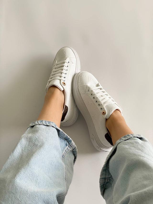 Женские кроссовки Louis Vuitton Escale White (белые) модные красивые ...