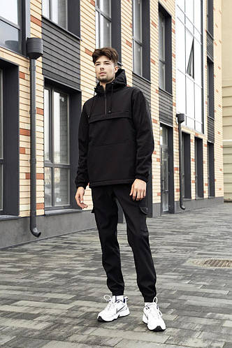Комплект анорак softshell Walkman черный + штаны softshell черные, цена ...