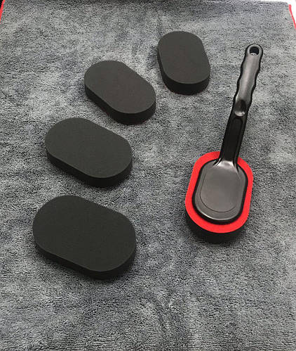 Губка для чернения резины с ручкой 90*290 мм (5 губок) (ID#1644784422 ...