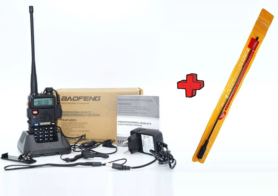 Рация Baofeng UV-5R Оригинал + Усиленная Антенна NAGOYA NA-771 — Купить ...