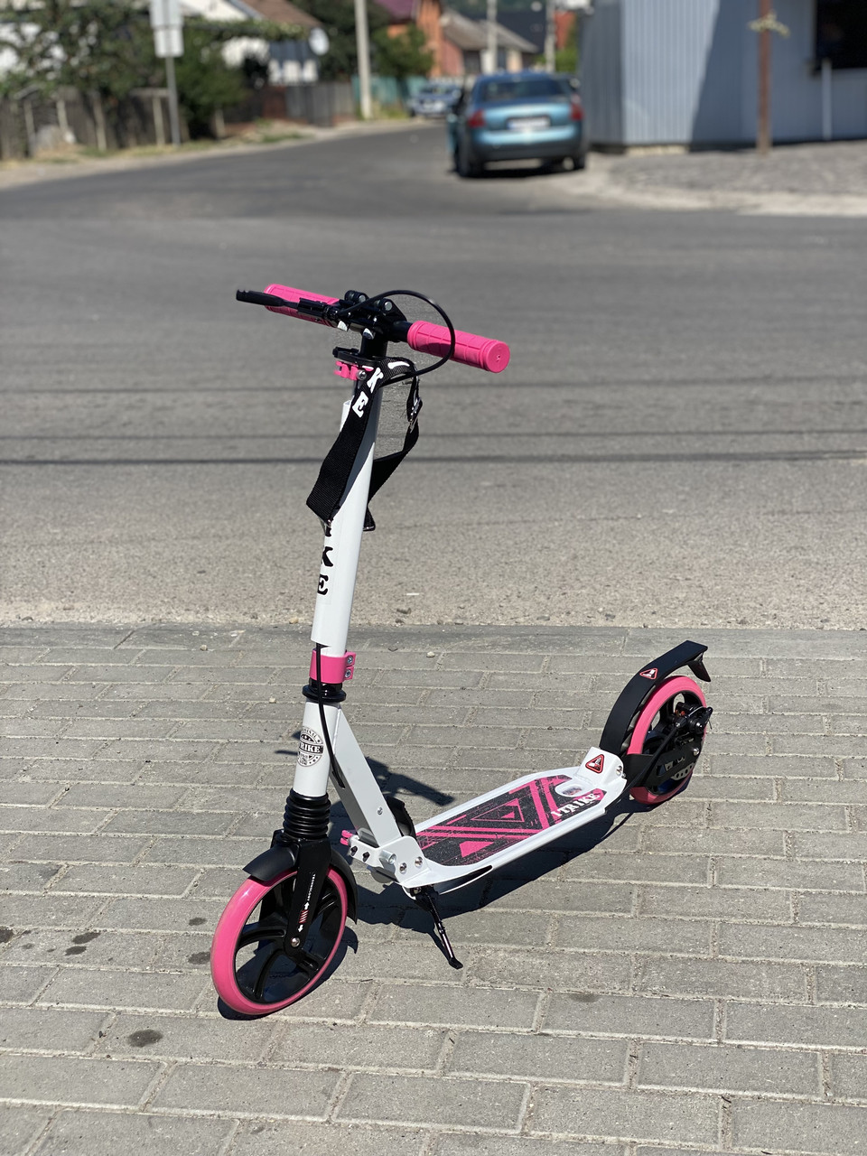 Самокат Городской ITrike с Двумя Амортизаторами, Дисковый Тормоз ...