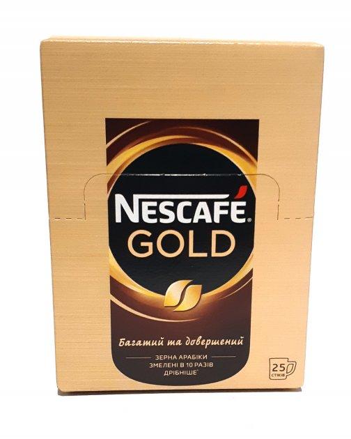 Кава Нескафе Голд Nescafe Gold розчинна стік 25шт (ID#1645824257), цена ...