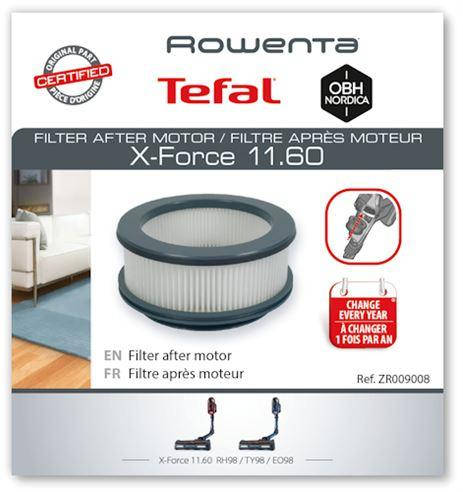 Гофрований фільтр двигуна пилососа Rowenta Hepa Filter for X-Force Flex ...