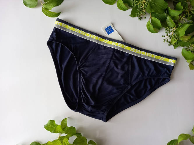 Купить Красивые мужские трусы слипы из бамбука темносиние размер XXL ...