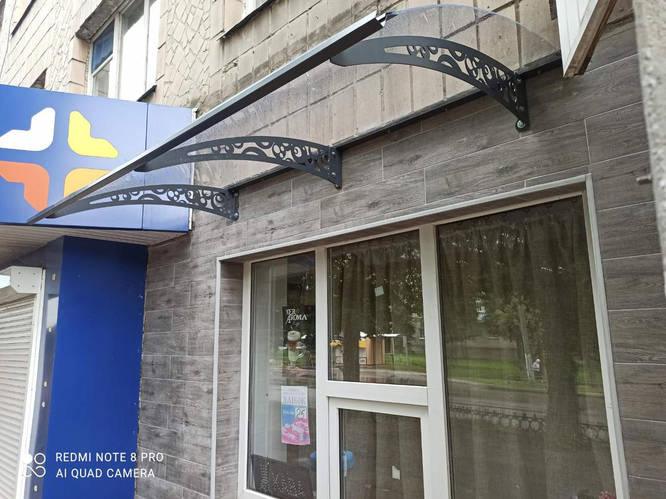 Купить Готовый сборный козырек (навес) над дверью Dash'Ok 2,05х1,5 м ...